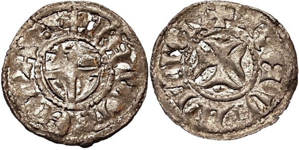1 Lübische - Anonymous (solid cross; MONETA) - Livonian Order – Numista