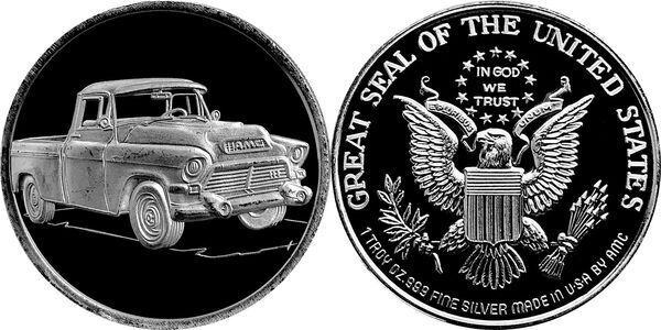 1 oz Silver - Pickup Truck (AMC) - United States – Numista